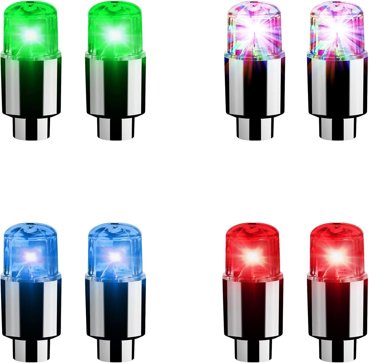 Amazon.co.jp: LIOOBO 自転車タイヤライト 自転車 バルブ ライト バルブキャップ 光る 6本（青） : スポーツ＆アウトドア