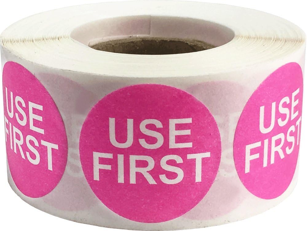 Amazon.com : Use First Labels - 500 3" X 2" Use First Stickers ...