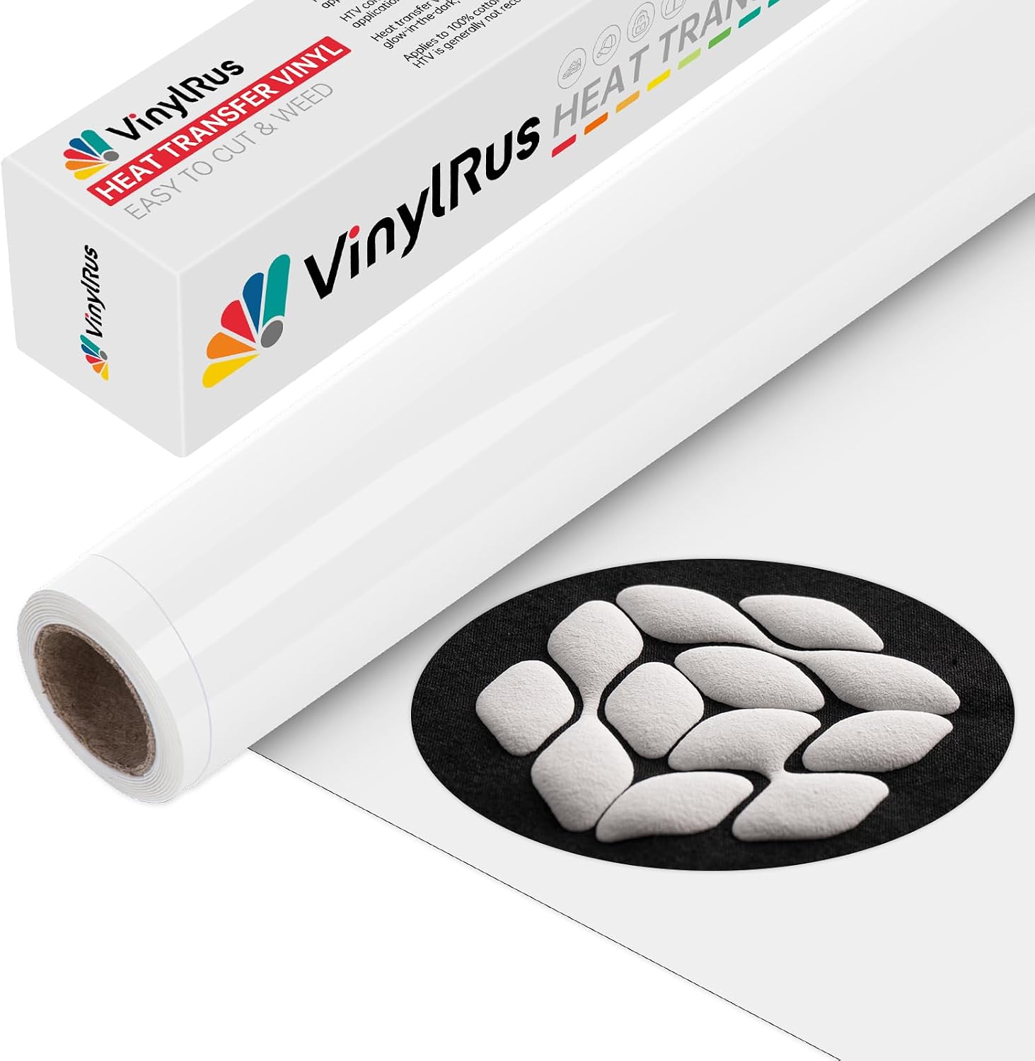 Amazon.com: VinylRus Heat Transfer Vinyl-12” x 5ft Heavy Duty Puff ...