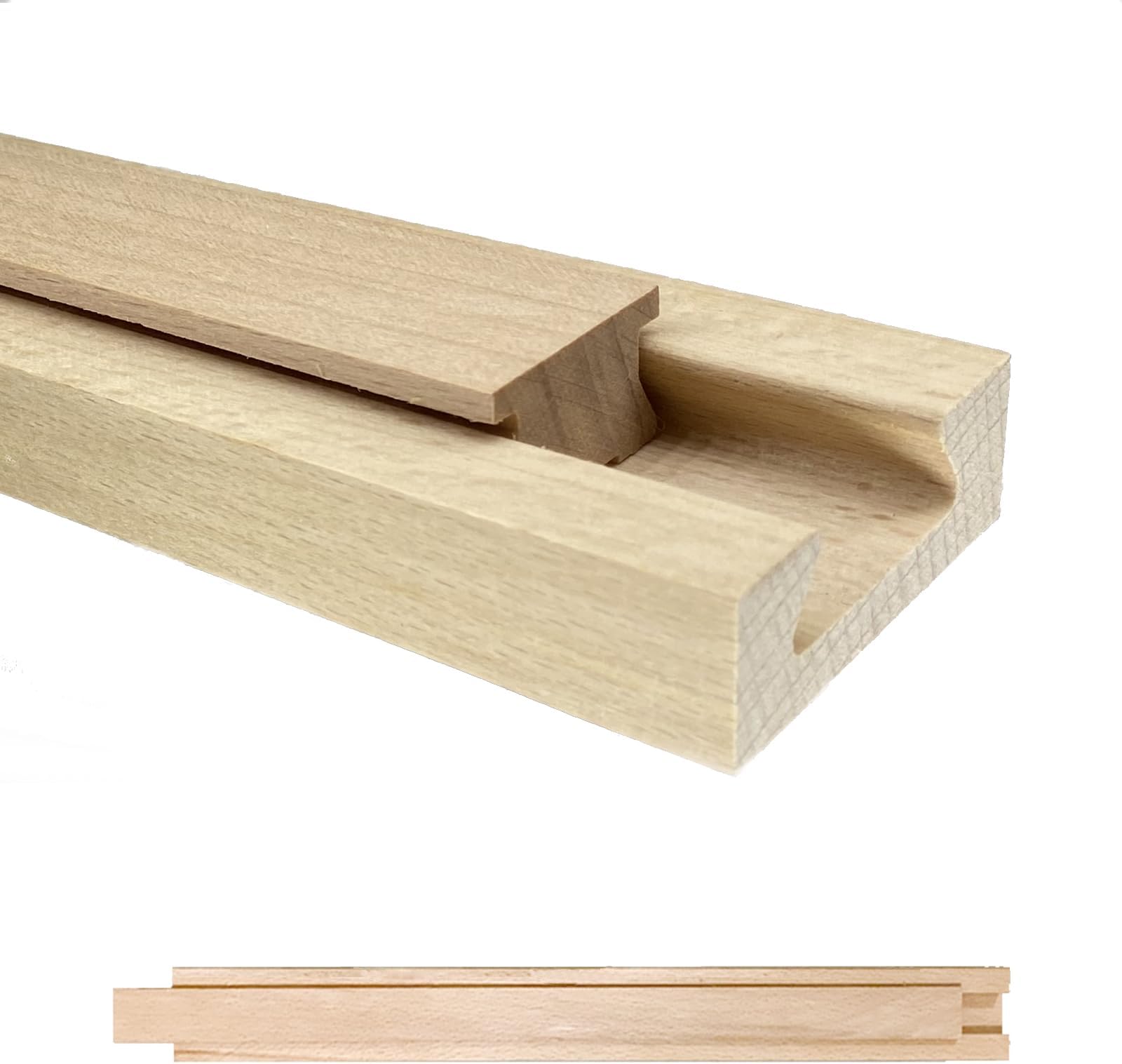 EATHEATY 4 Pcs 22 Inch Wooden Drawer Slides Bottom Mount, Classic ...