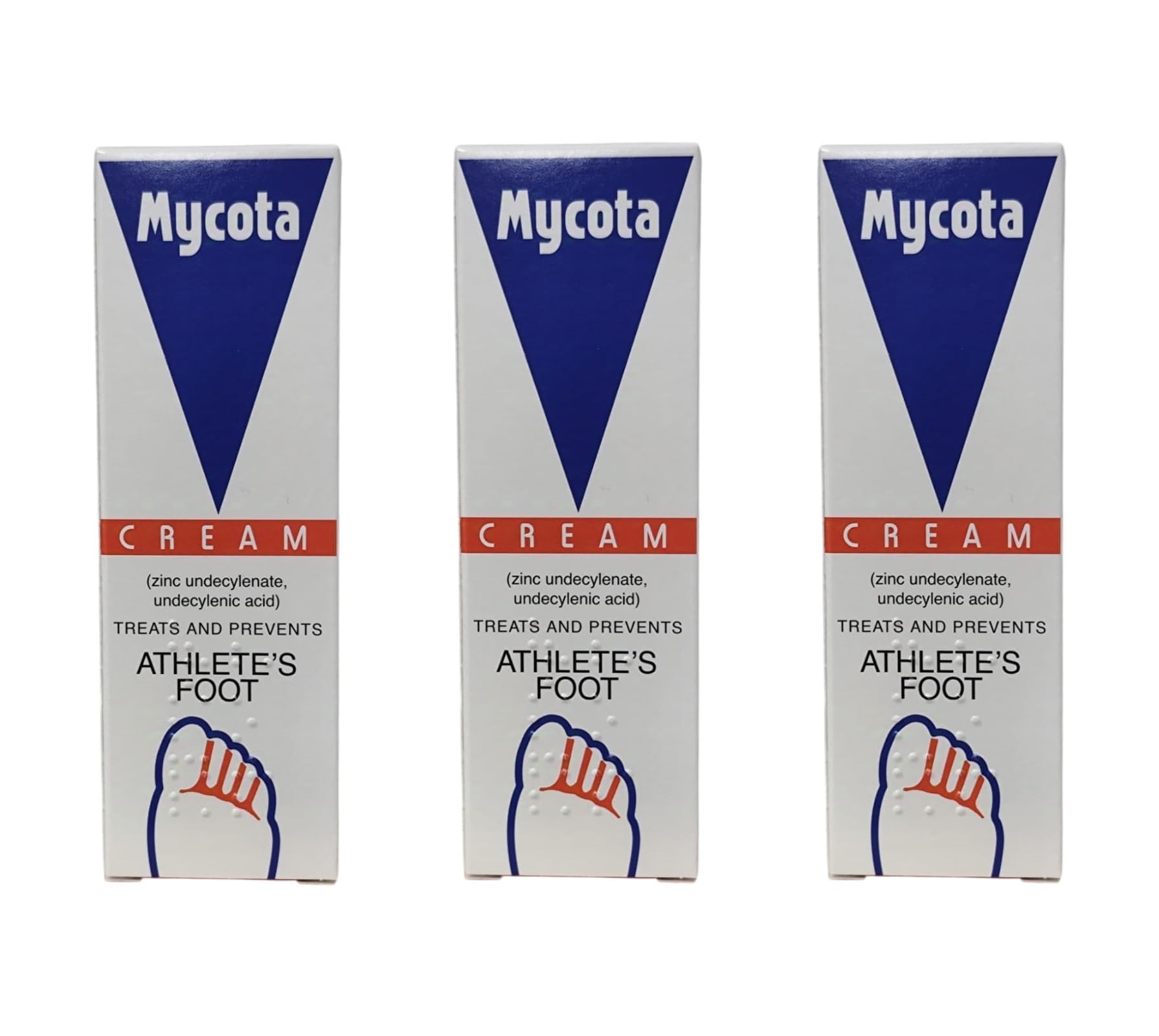 Mycota Foot Cream (Pack of 3 Tubes, 25g Each) – Antifungal Treatment ...