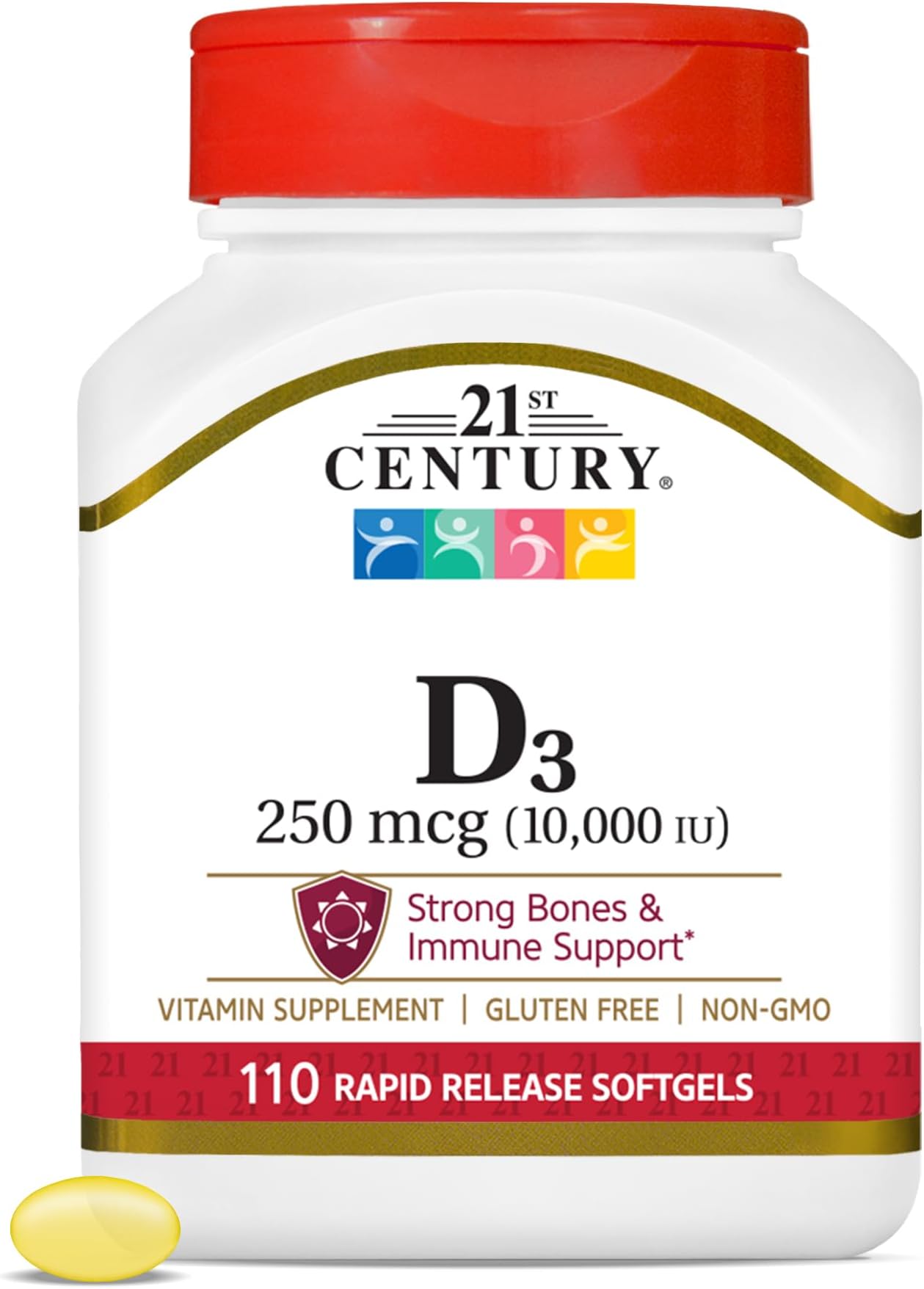 Amazon.com: Nature's Bounty Immune Health Vitamin D3 5000 iu, Rapid Release 400 Softgels ...