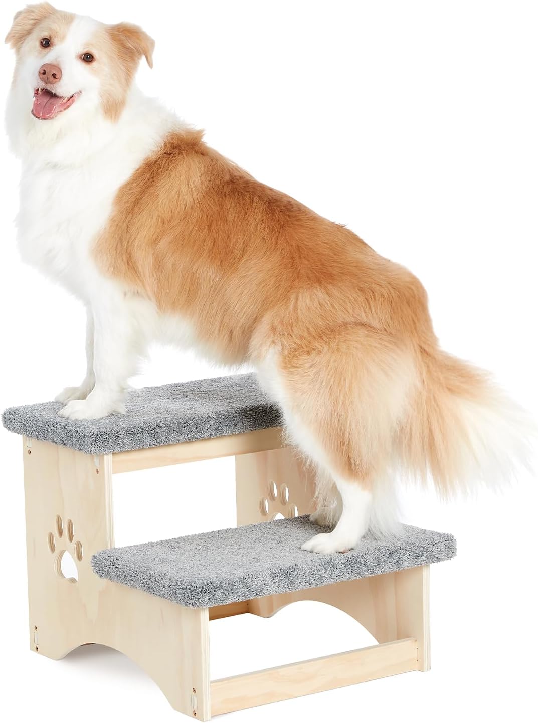 Dog Stairs for Bed & Couch for Large Dogs, 2-Step Pet Steps for Heavy ...