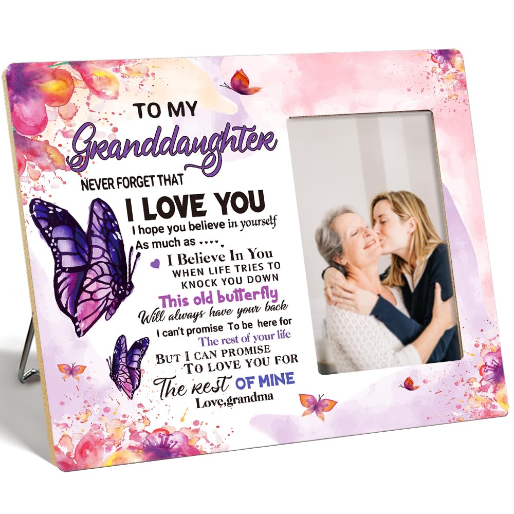 Granddaughter Picture Frame,Granddaughter Gift from Grandma,Birthday ...