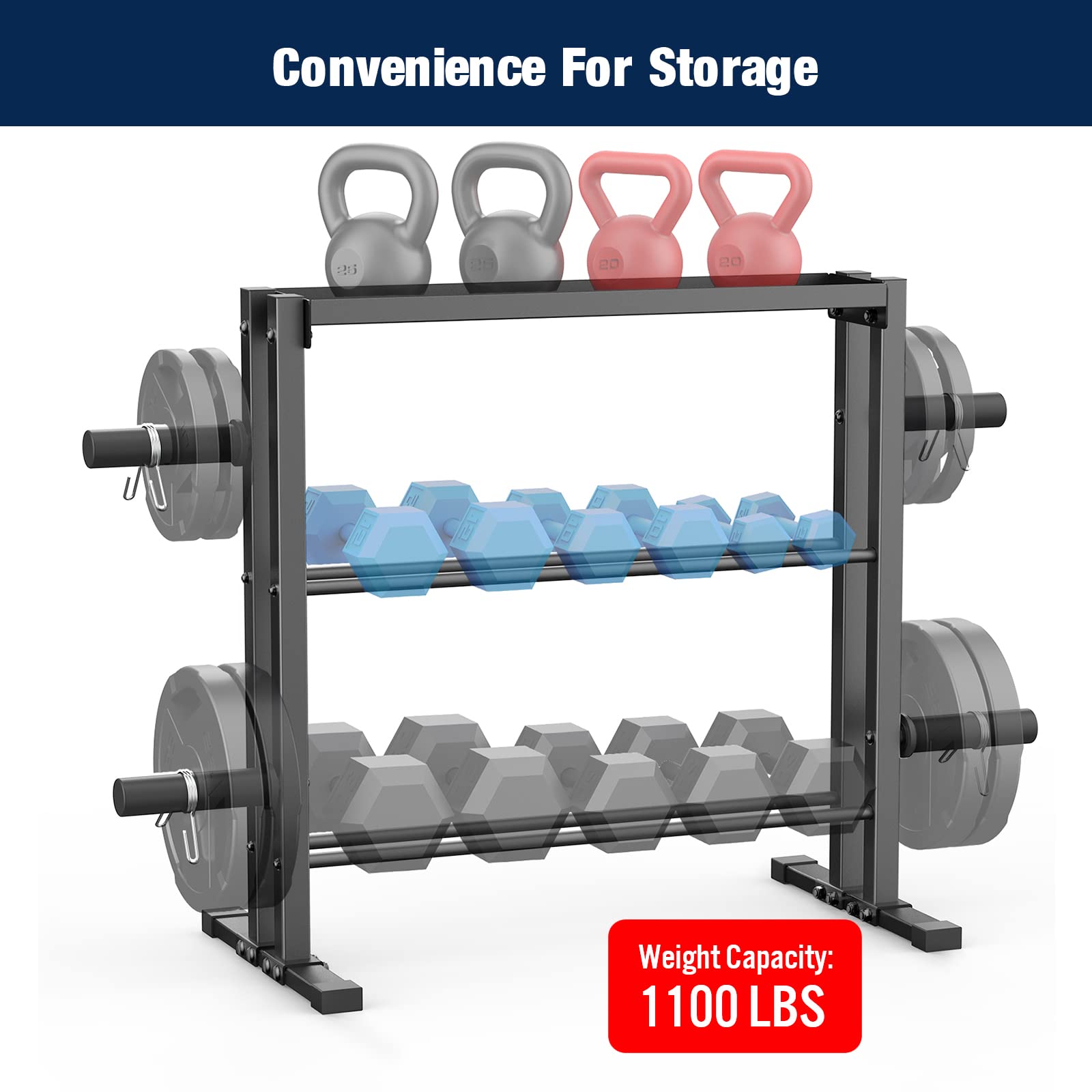 Snapklik.com : 3-Tier Combo Dulbbell Rack Weight Storage Rack St For ...