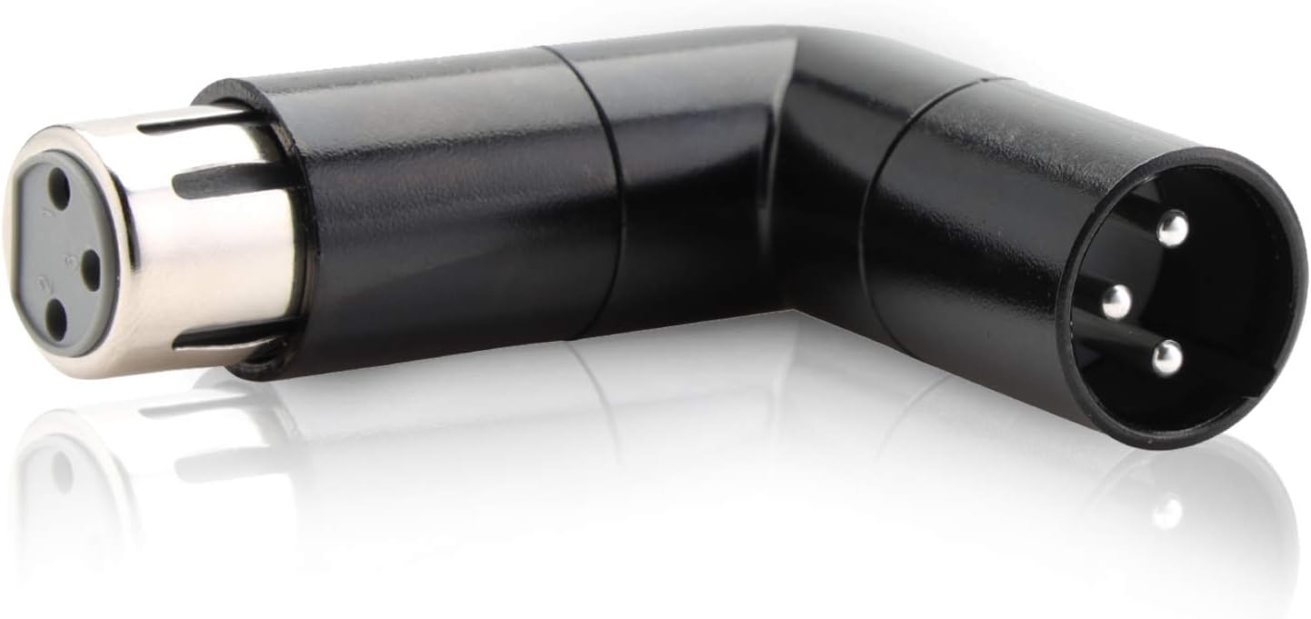 COLUBER CABLE Adjustable XLR Angle Adapter | Dual Male & Female L ...