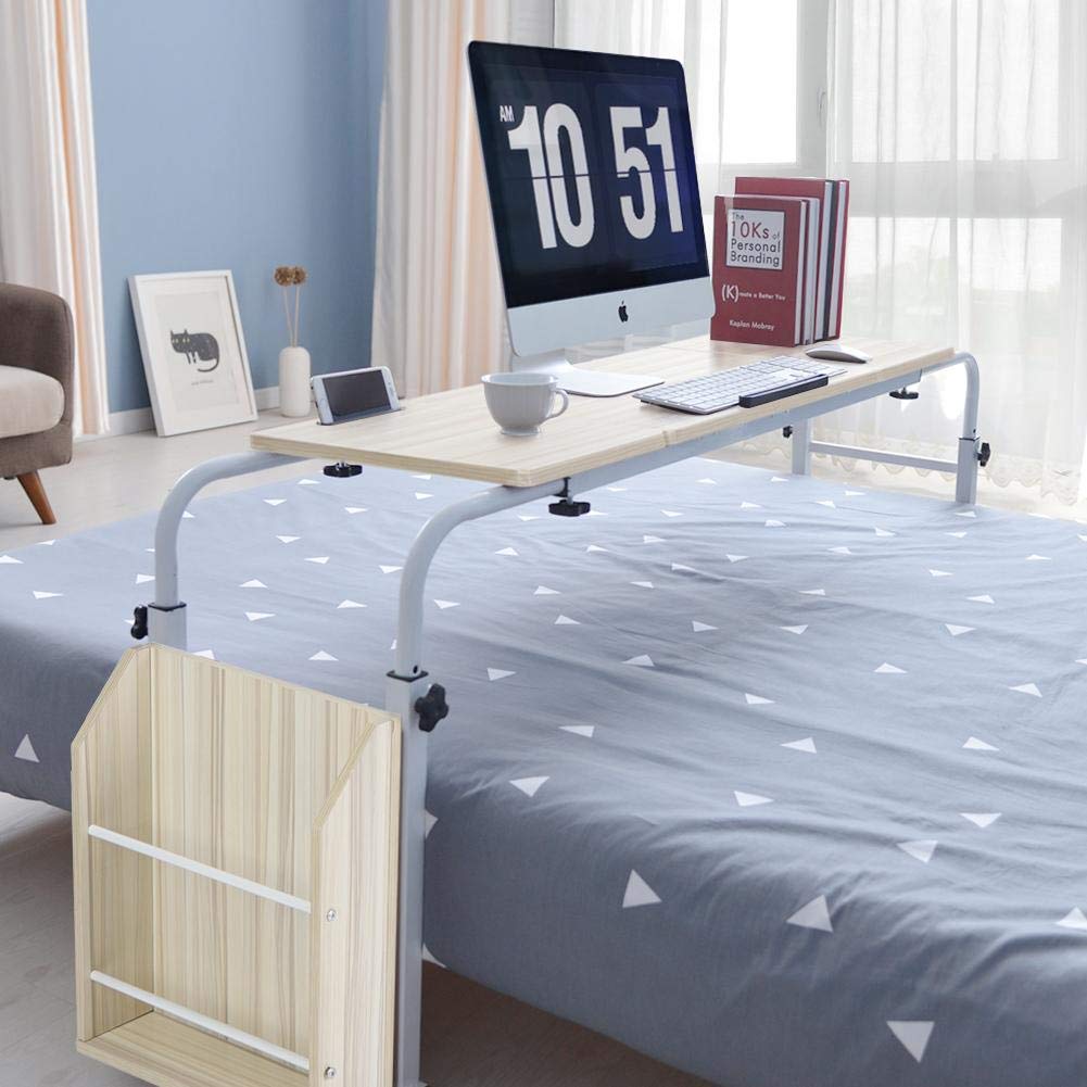 Buy Computer Table with Storage on Wheels, Multipurpose MDF Particle ...