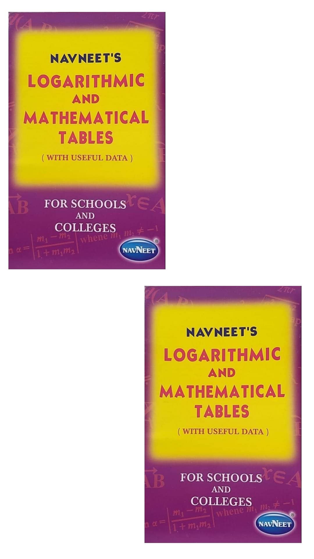 Navneet Logarithmic And Mathematical Tables | Combo Of 2 | Lock Teble ...