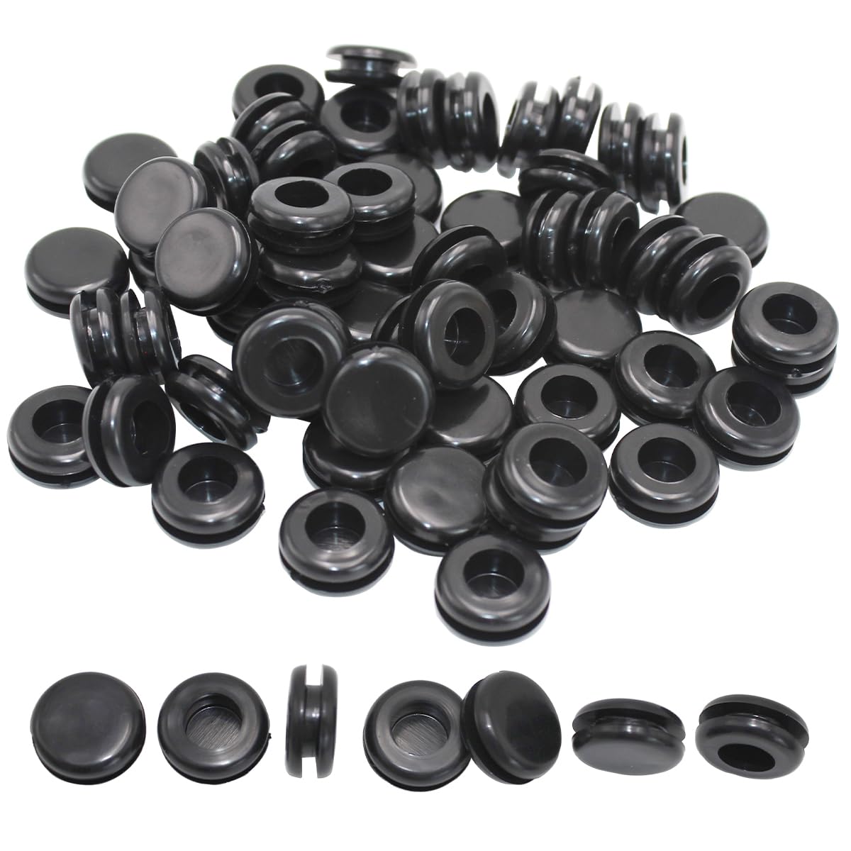 Snapklik.com : 3/8 Rubber Grommets For Wiring, 5/16 In ID Double-Sided ...