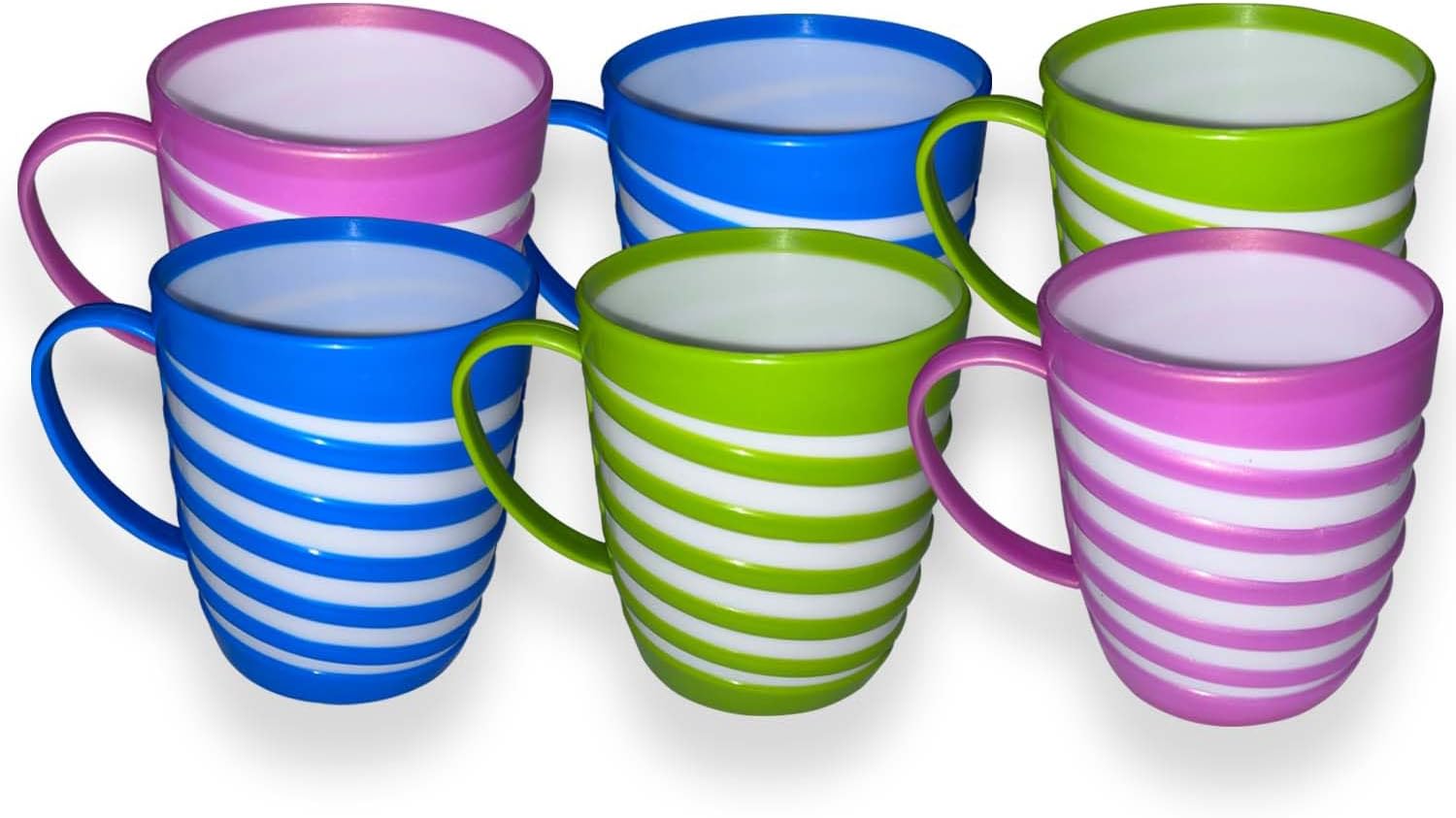 Cennet Plastic Drinking Mug with Handle - Reusable Unbreakable ...