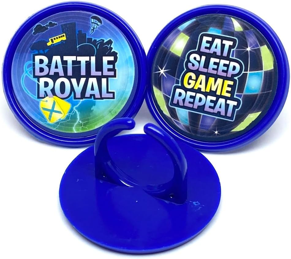 Amazon.com: Fort Battle Royal Cupcake Toppers Party Favors Rings : Toys ...