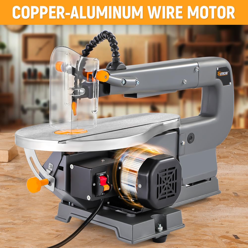 Snapklik.com : Hoteche 16-inch Power Scroll Saw For Woodworking