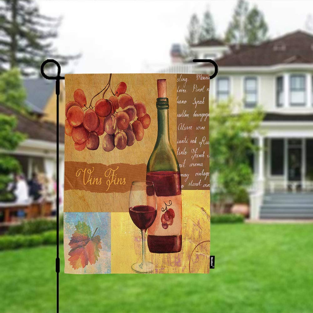 Wine Garden Flags Amazon.com : Moslion Wine Garden Flag Watercolor