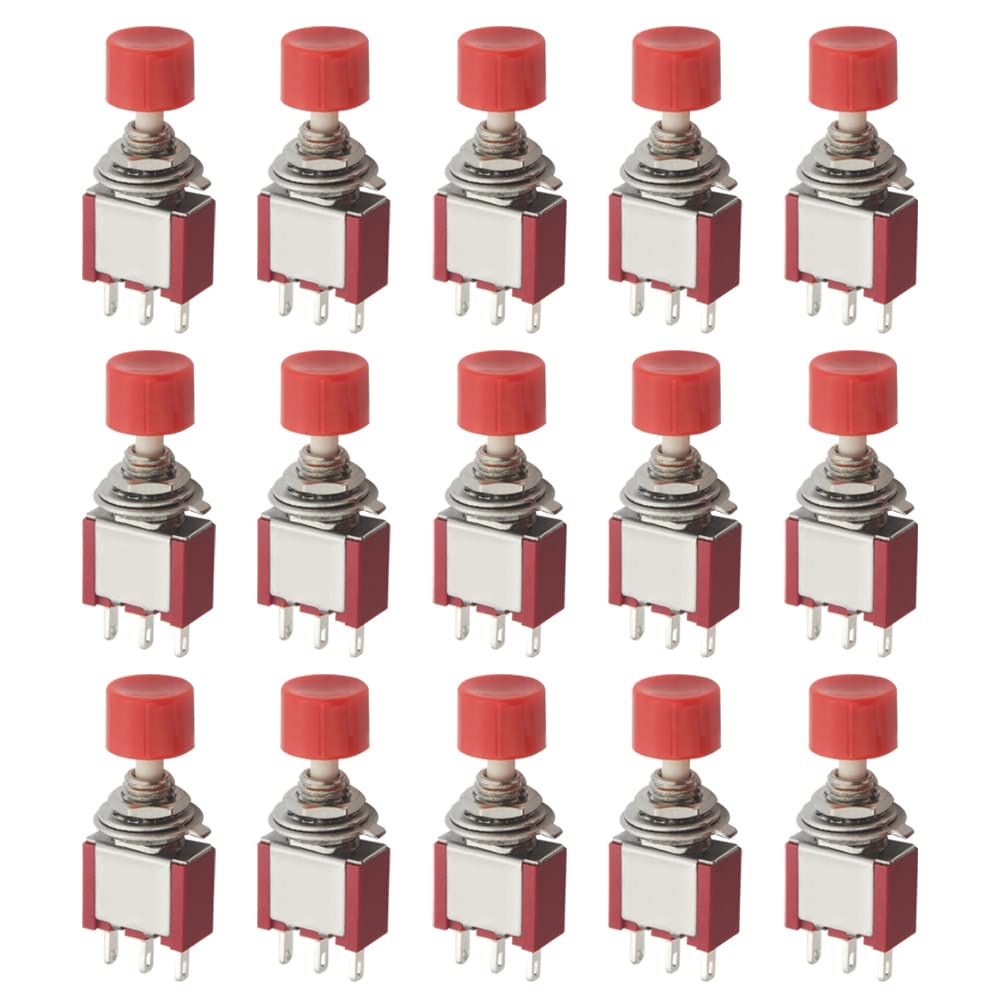 Snapklik.com : 15 PCS SPDT Momentary Push Button Switch 3 Pin AC 2A ...