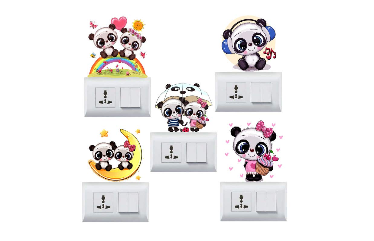Buy Sahaj Decor Cute Panda Mood Switch Board (A Set of Switch Board ...