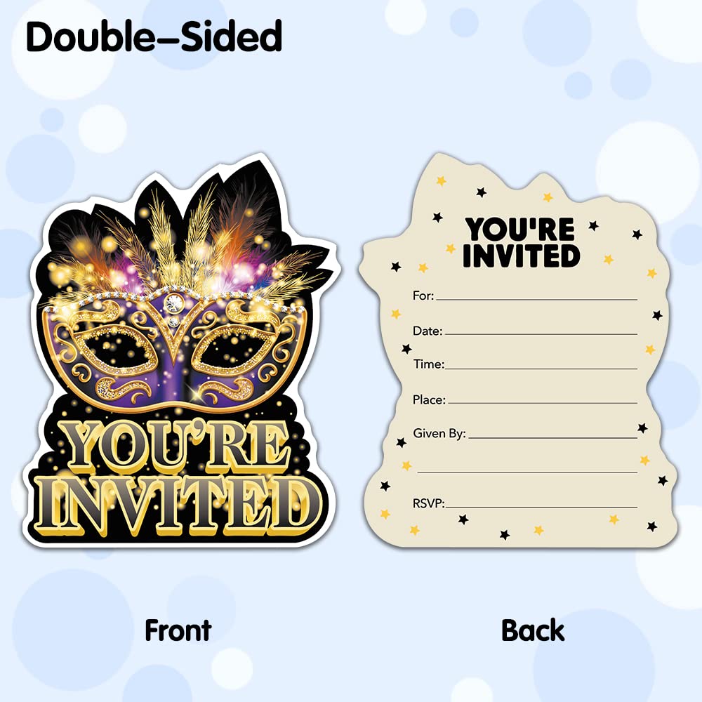 Masquerade Invitation Cards Printable Free Printable, Customizable