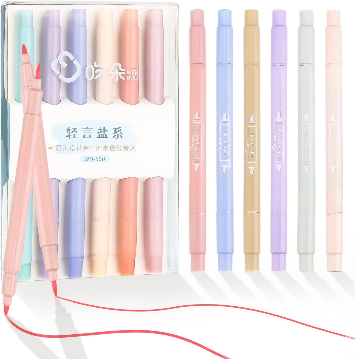 Mincer Erasable Highlighter Pastel Shades Chisel Tip Fine Grip Marker ...