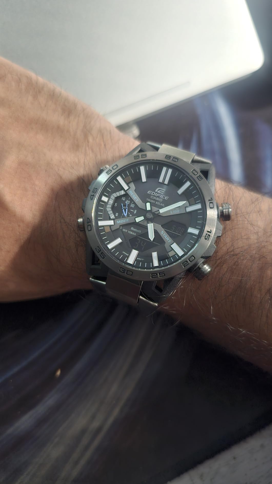 Casio Edifice Analog-Digital Black Dial Men ECB-2000DC-1ADF (ED565 ...