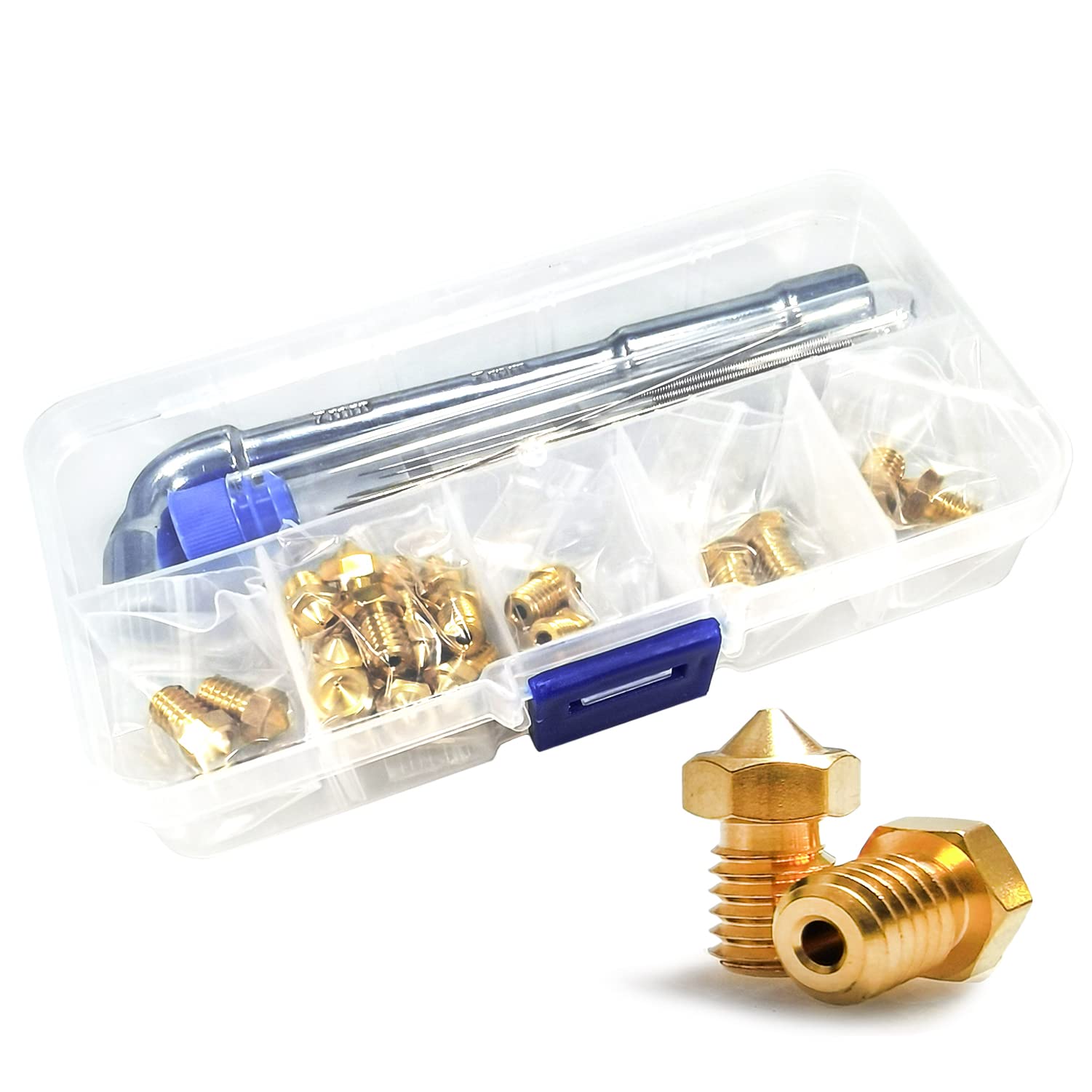 Snapklik.com : XIFOWE Nozzles 22 Pcs 3D Printer Extruders Brass Nozzles ...