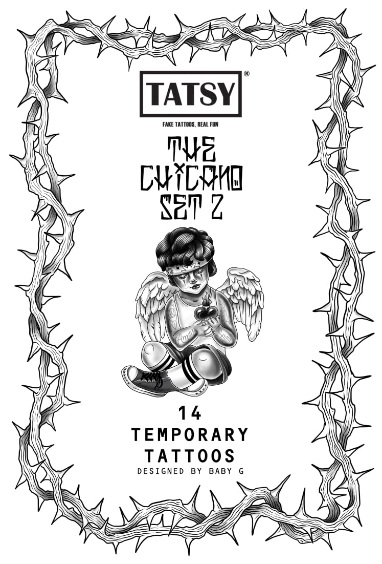 Tatsy Chicano Set, Temporary Tattoo Cover Up Sticker for Men and Women ...