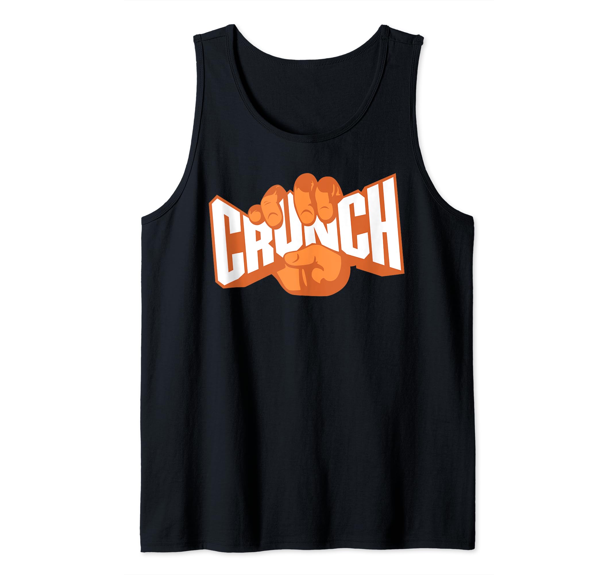 Amazon.com: Leap Into Fitness Crunch Black Cartoon Sleeveless Tank Top ...