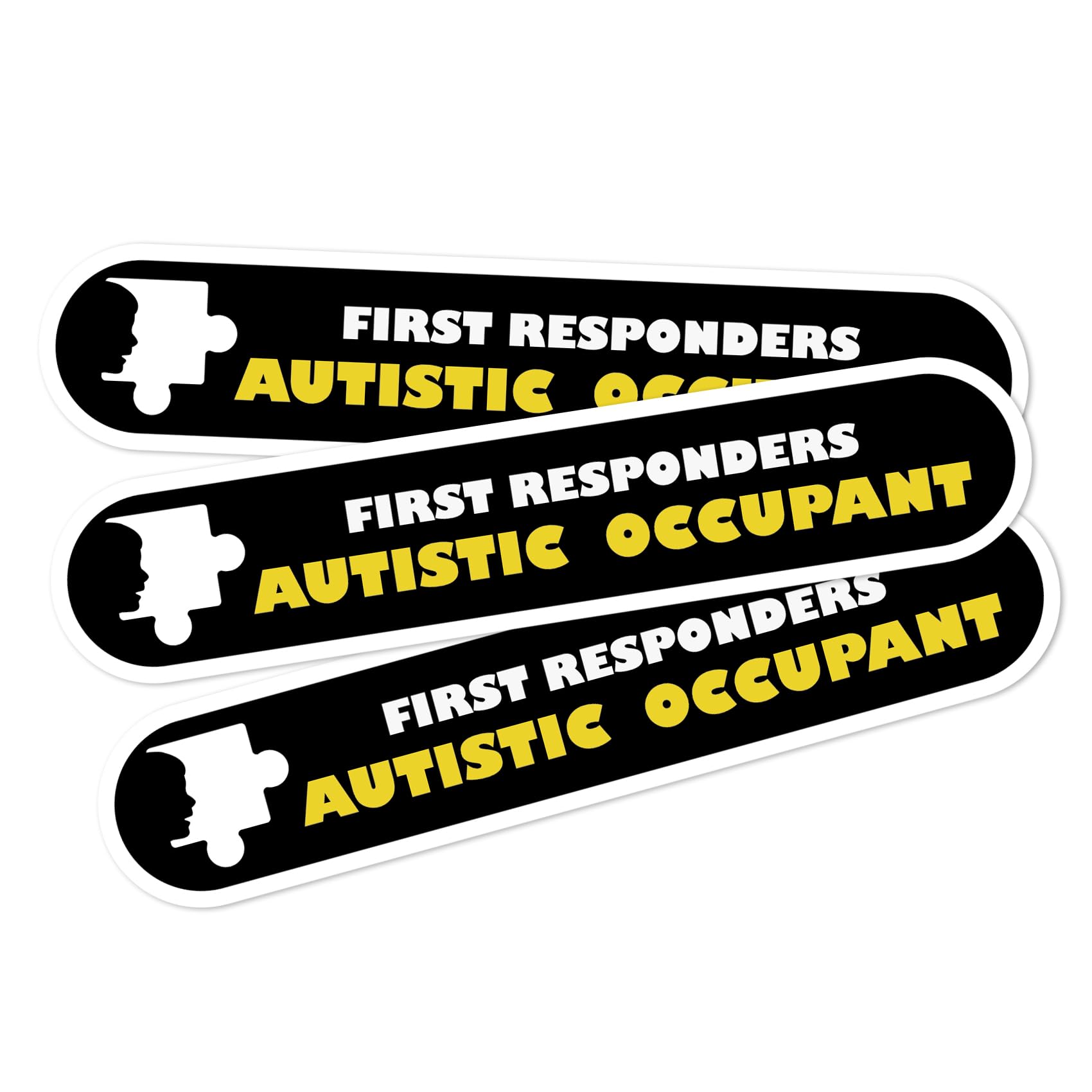 Amazon.com - Autistic Occupant Car Stickers, 3 Pcs Autism Awareness ...