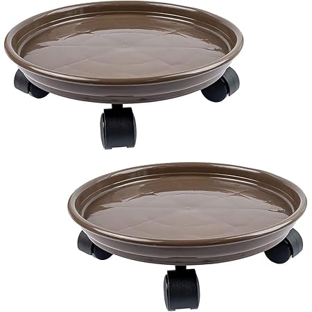 Amazon.com: 2Pcs Plant Caddy,Planter Pot Mover, Plant Pot Pallet Dolly ...