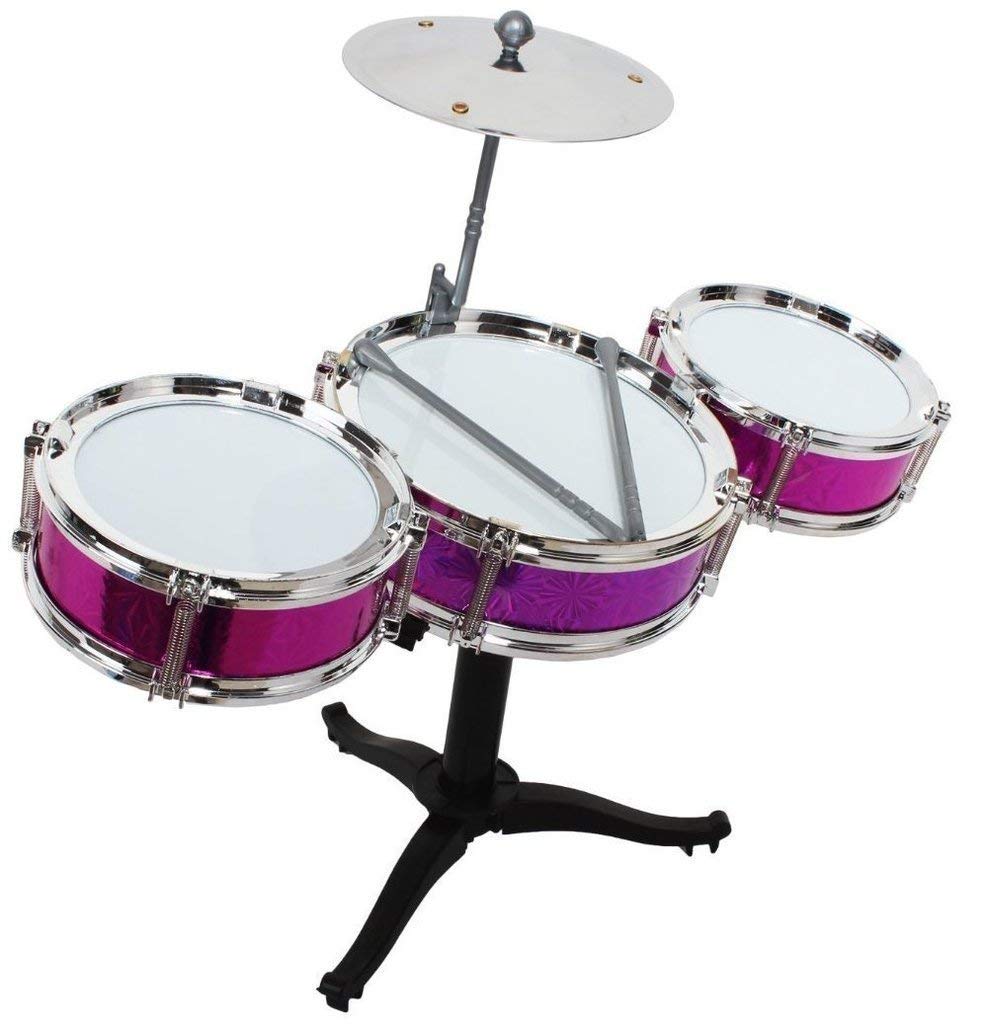 Buy Popo Toys Mini Jazz Drum Set with 3 Musical Drum, 2 Drum Sticks and ...