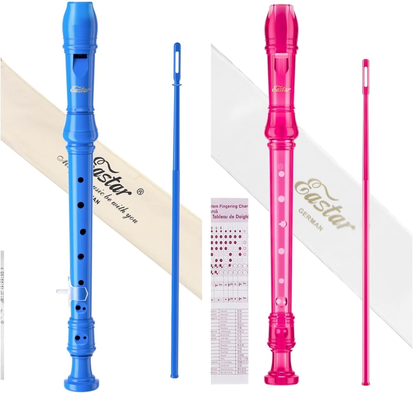 Amazon.com: Eastar Soprano Recorder for Beginners Kids, German style C ...