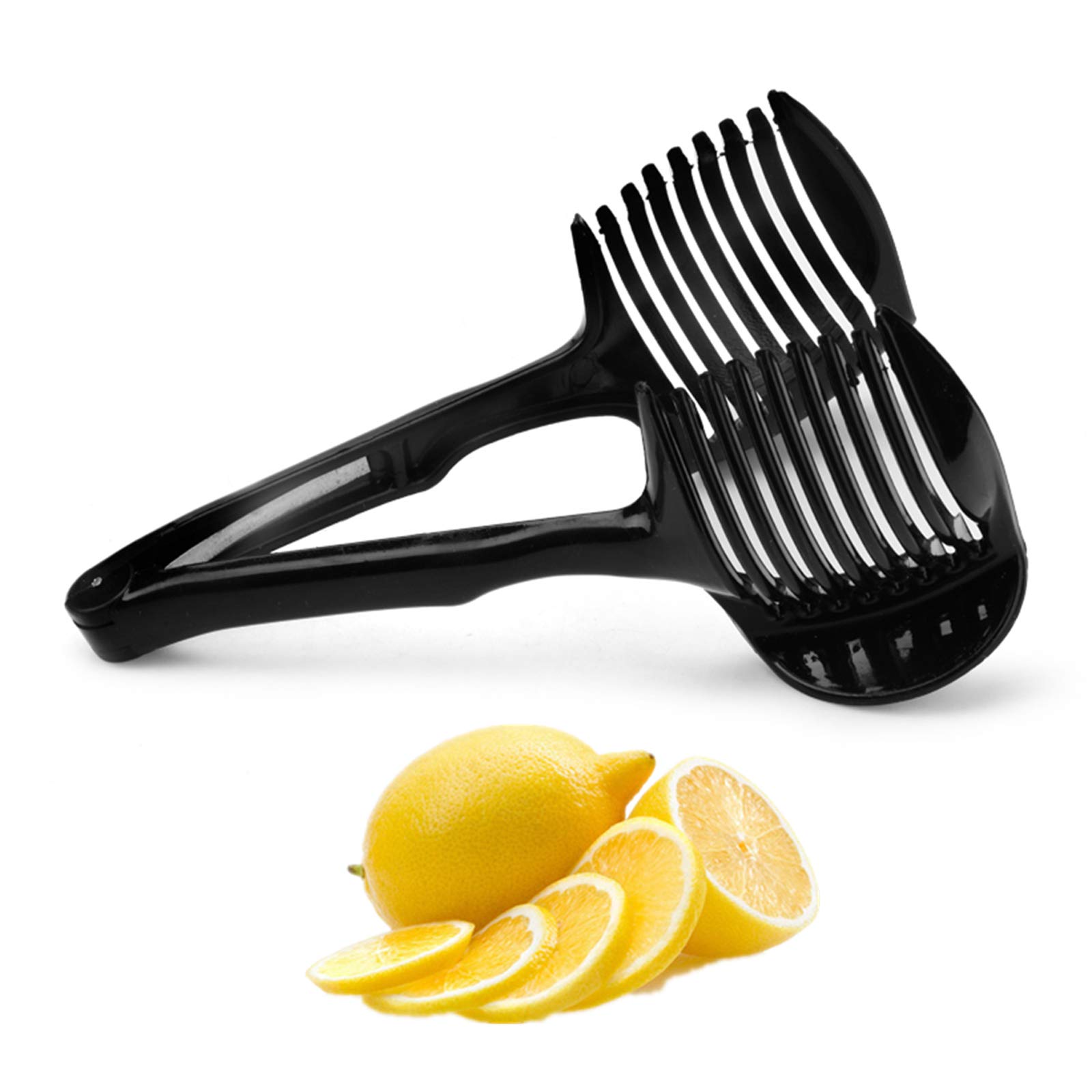 Whoho Multipurpose Handheld Round Fruit Tongs Tomato Slicer Lemon ...