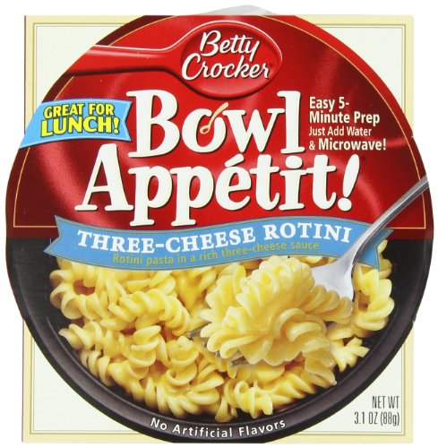 Betty Crocker Bowl Appetit, Three Cheese Rotini, 3.1 Ounce Bowls (Pack ...