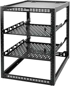 Amazon.com: Tecmojo 16U Open Frame Rack for Servers & AV Gear,Server Rack Floor Standing or Wall ...