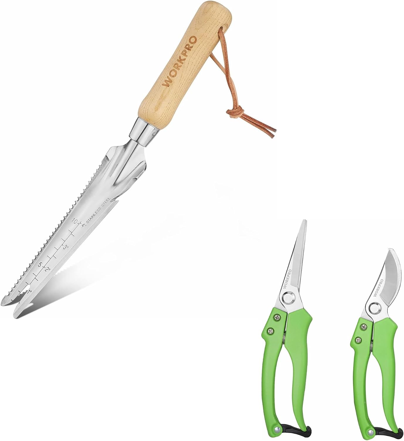 Amazon.com : WORKPRO Hand Weeder Puller5-in-1 Stainless Steel Garden ...