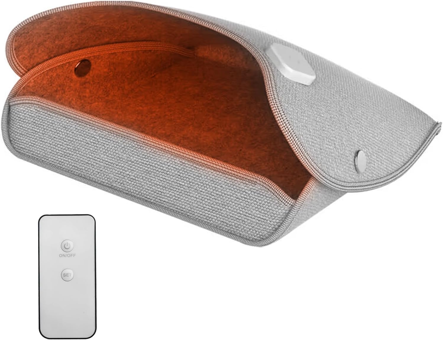 Amazon.co.jp: Fkstyle 【まるで足湯こたつ】 足温器 フットウォーマー 上下ヒーター 3段階温度調節 55℃ リモコン付き 折りたたみ フットヒーター デスク下 暖房器具 ...