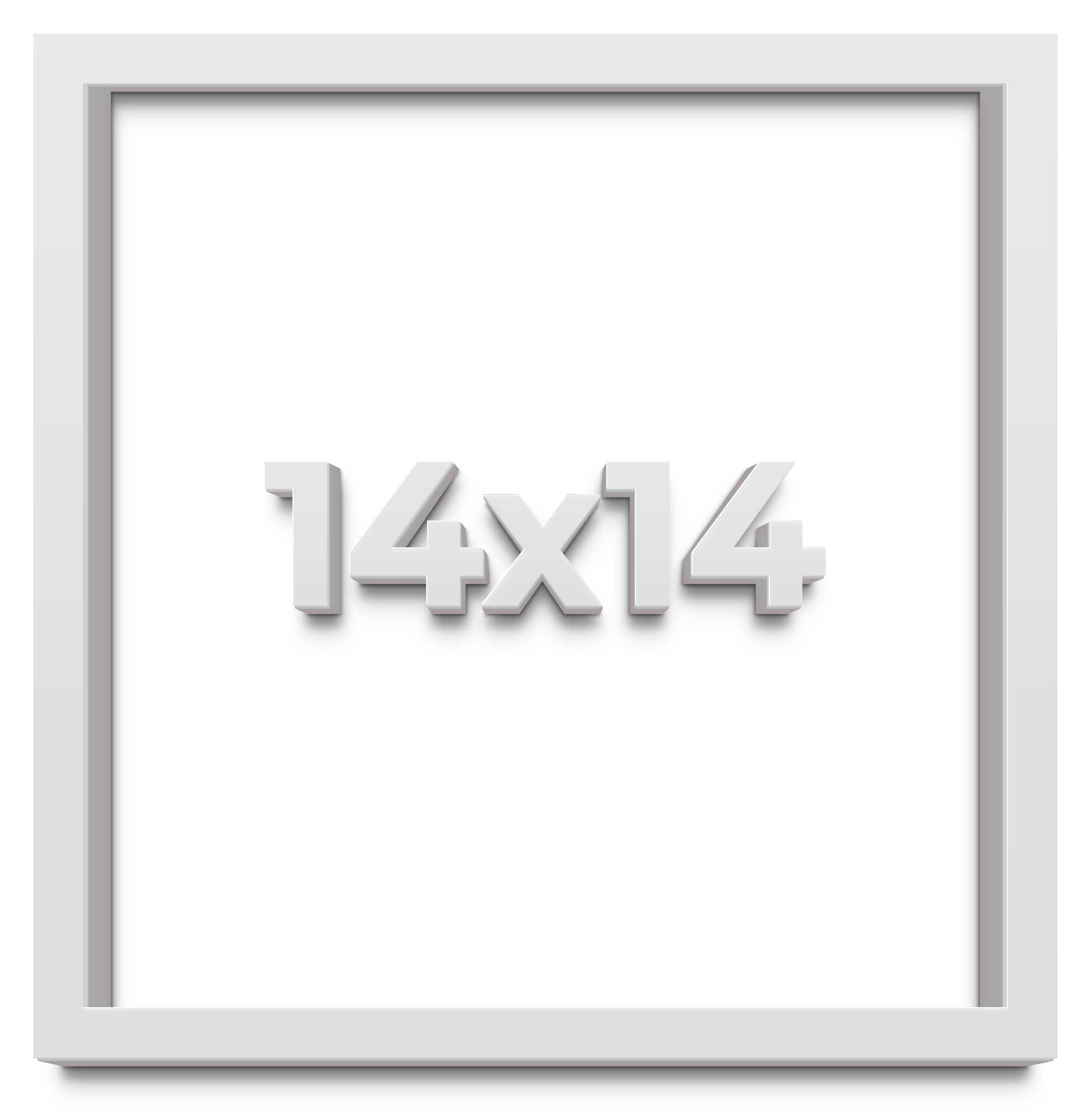 Amazon.com: 14x14 White Shadow Box Frame - Shadow Box Frame Interior ...