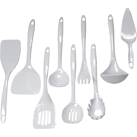 Amazon.com: Chef Craft Basic Melamine Kitchen Tool and Utensil, 9 Piece ...