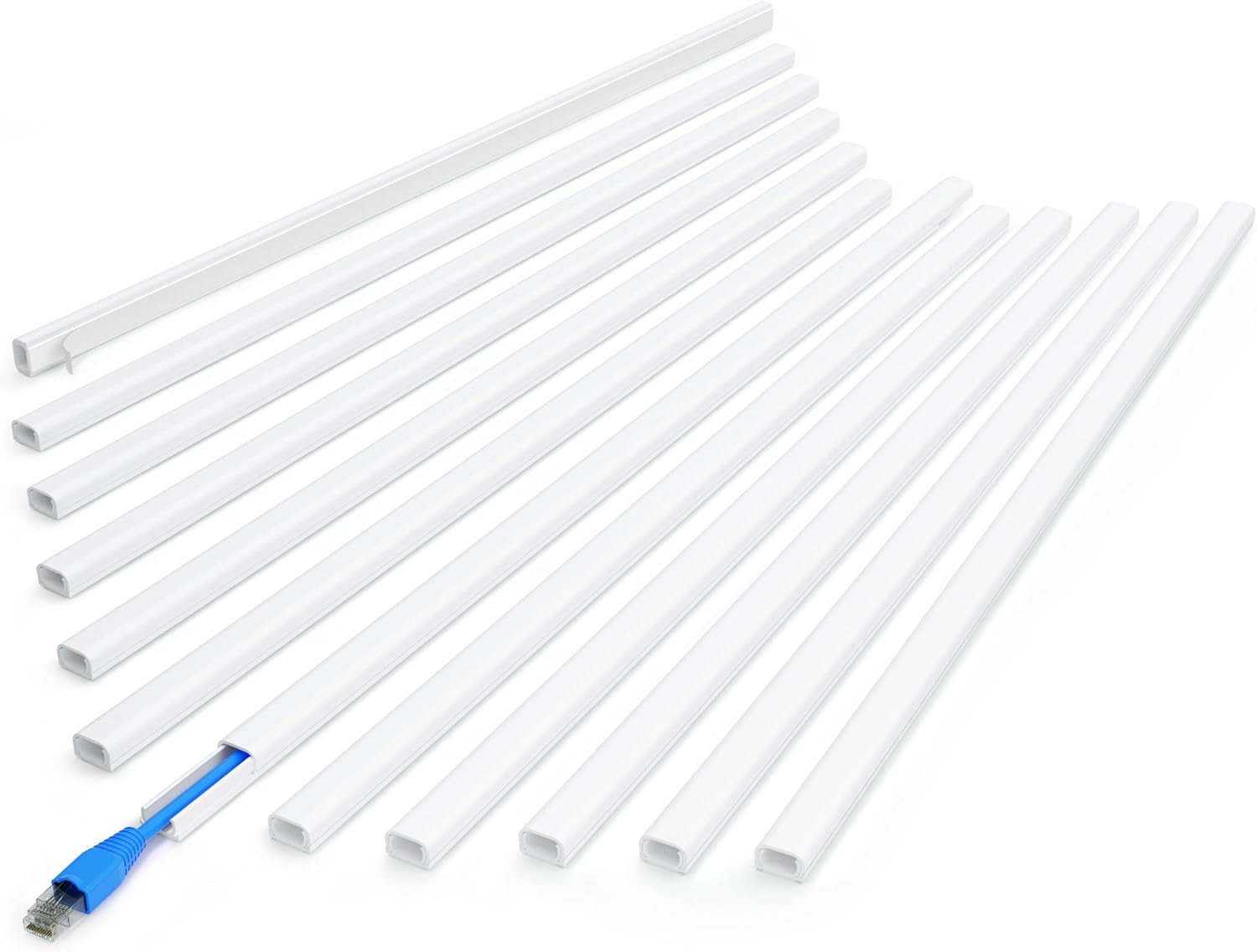 Amazon.com: ZhiYo 204in Cord Covers for Wires on Wall, One Small Cord ...