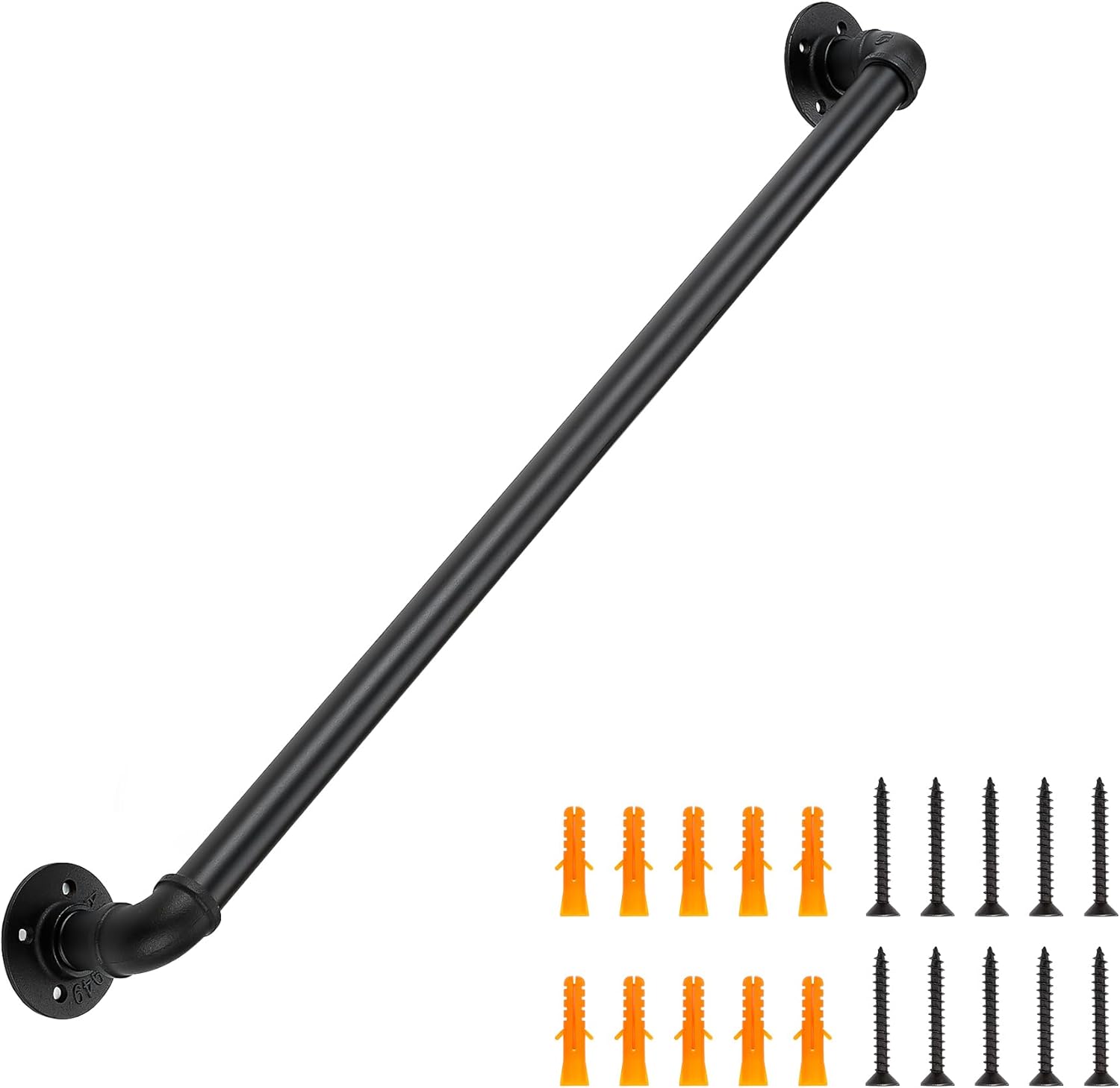 Stair Railing Indoor - 4FT Handrails for Indoor Stairs Wrought Iron ...