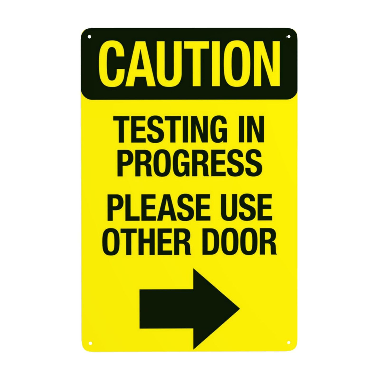Testing In Progress Door Sign Testing In Progress Signs | Testing In
