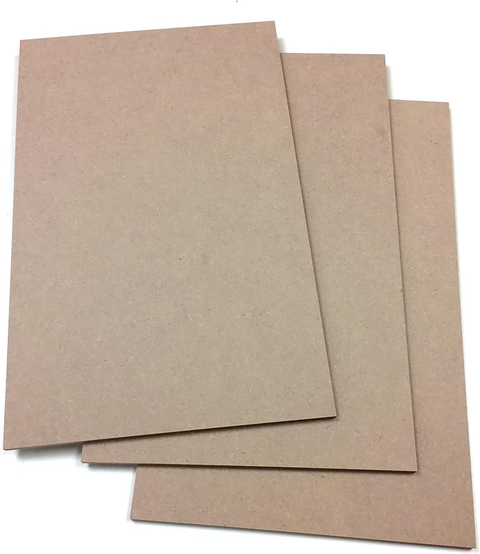Whittlewud Pack of 3 Blank MDF Board Sheets for Art and Craft, 3.4mm ...