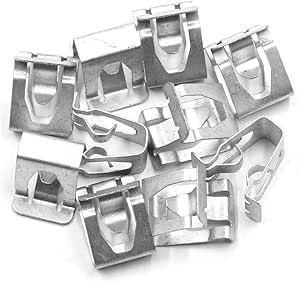 Amazon.com: X AUTOHAUX 10pcs Metal Retainer Car Console Dashboard Trim ...