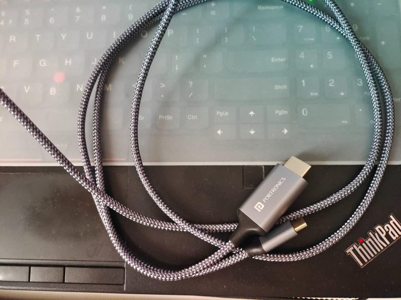 Portronics Konnect Vision C 4K 60Hz Type C to HDMI Cable with 1.8M Cord ...