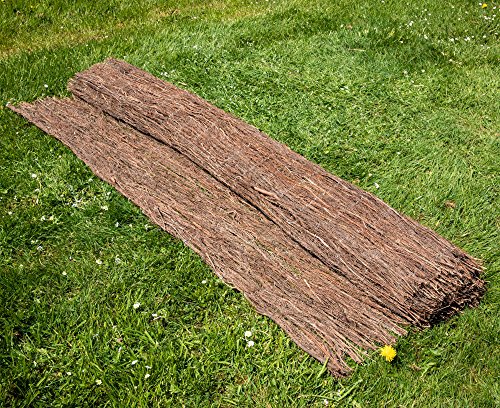 4.0 x 1.8m (13ft 1in x 5ft 11in) Brushwood Heather Thatch Natural ...