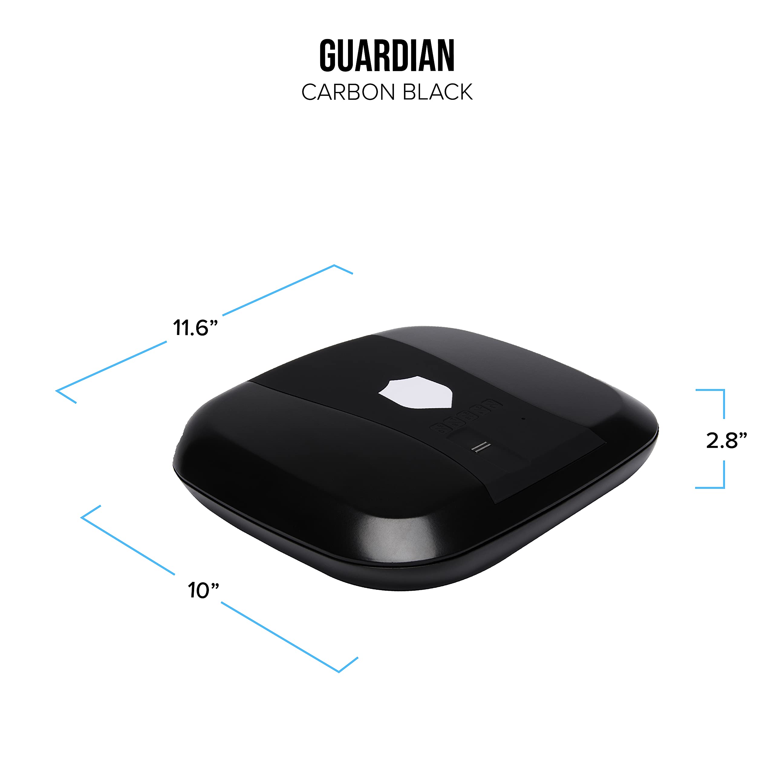 Buy The GunBox Guardian Gun Safe - Black Portable Safe with Biometric ...