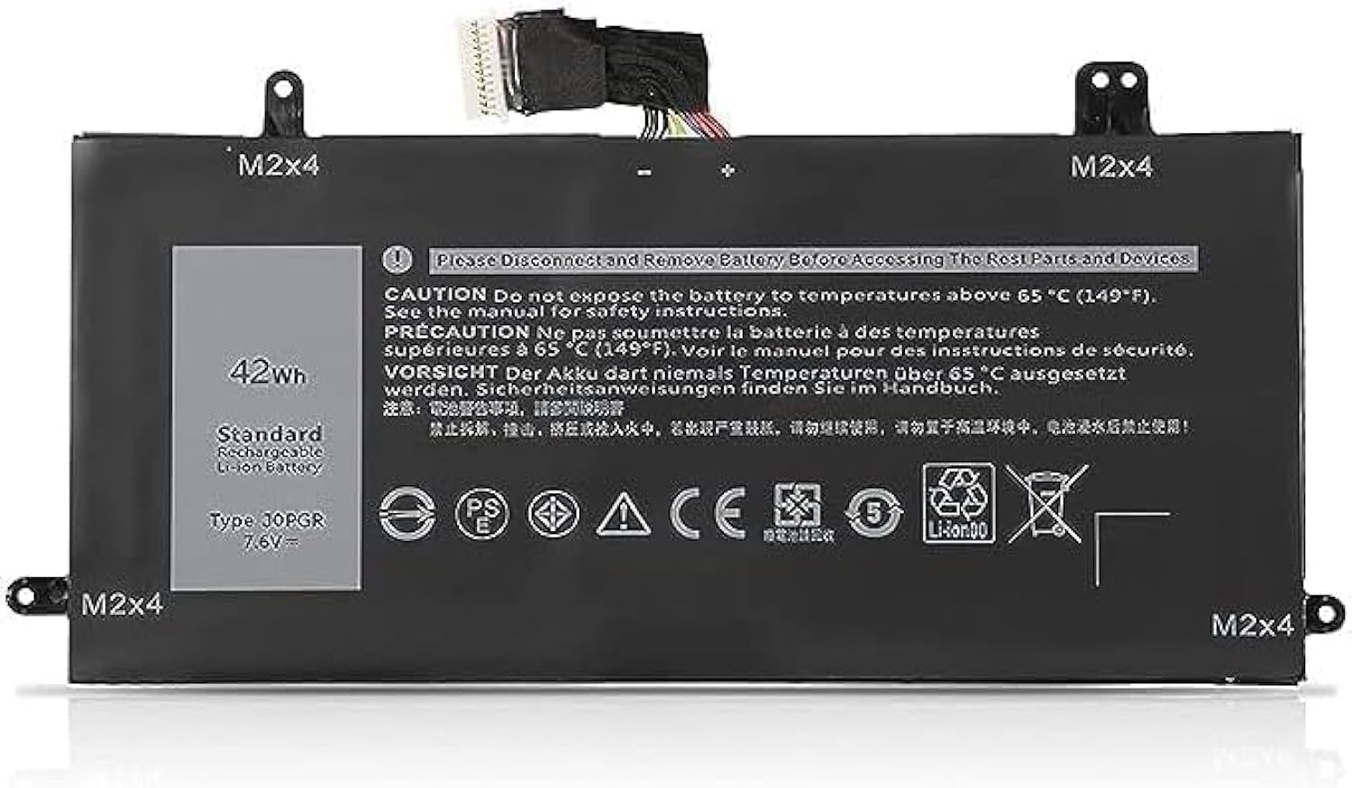 New J0PGR Laptop Battery for Dell Latitude 12 5285 5290 2-in-1 T17G ...