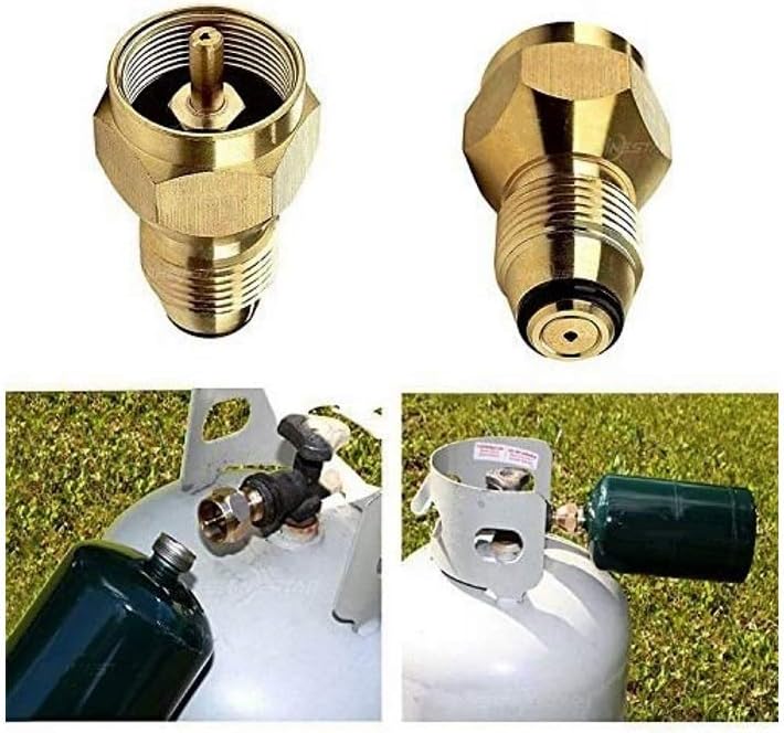 Amazon.com : Universal Propane Tank Refill Adapter Solid Brass Valve ...