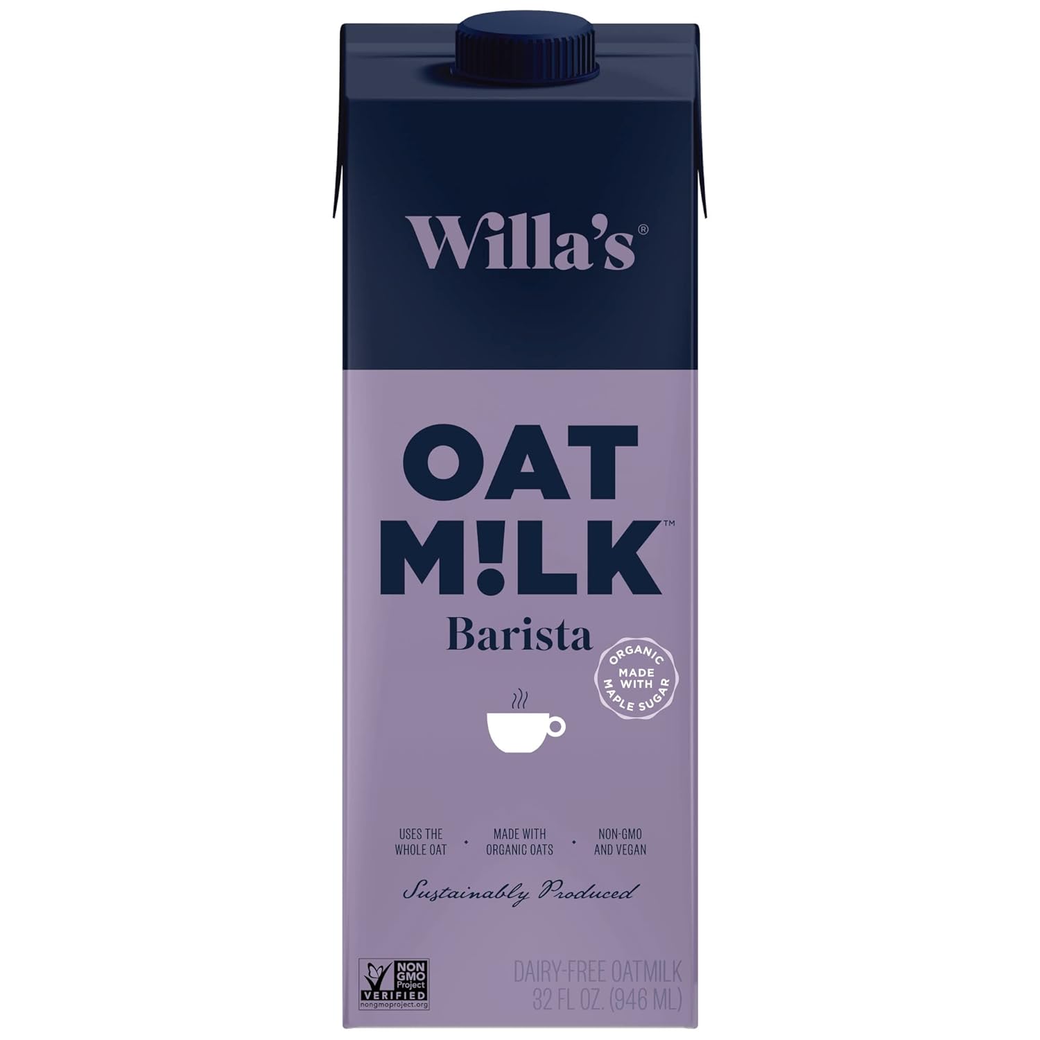 Amazon.com: Willa's Organic Barista Oat Milk, 32 oz, 1 pack - Foams and ...