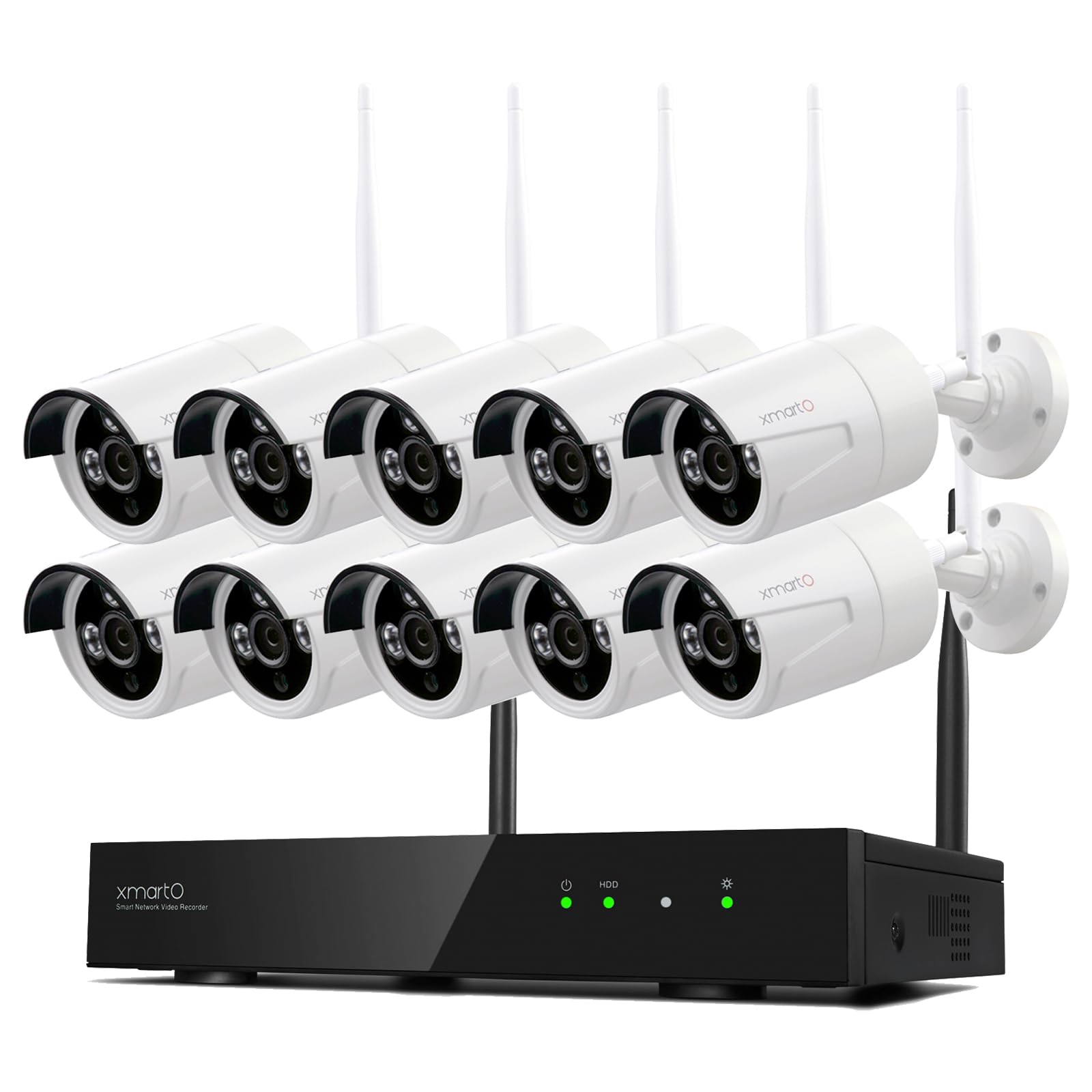 Amazon.com : XMARTO Wireless Security Camera System 16CH Wi-Fi 6 10PC ...