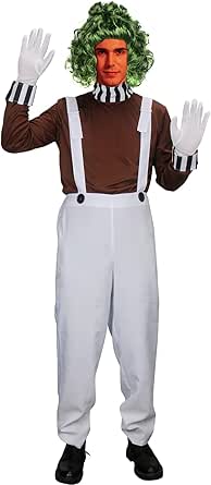 Amazon.com: HLENOK Adult Men Candy Chocolate Factory Worker Costume ...