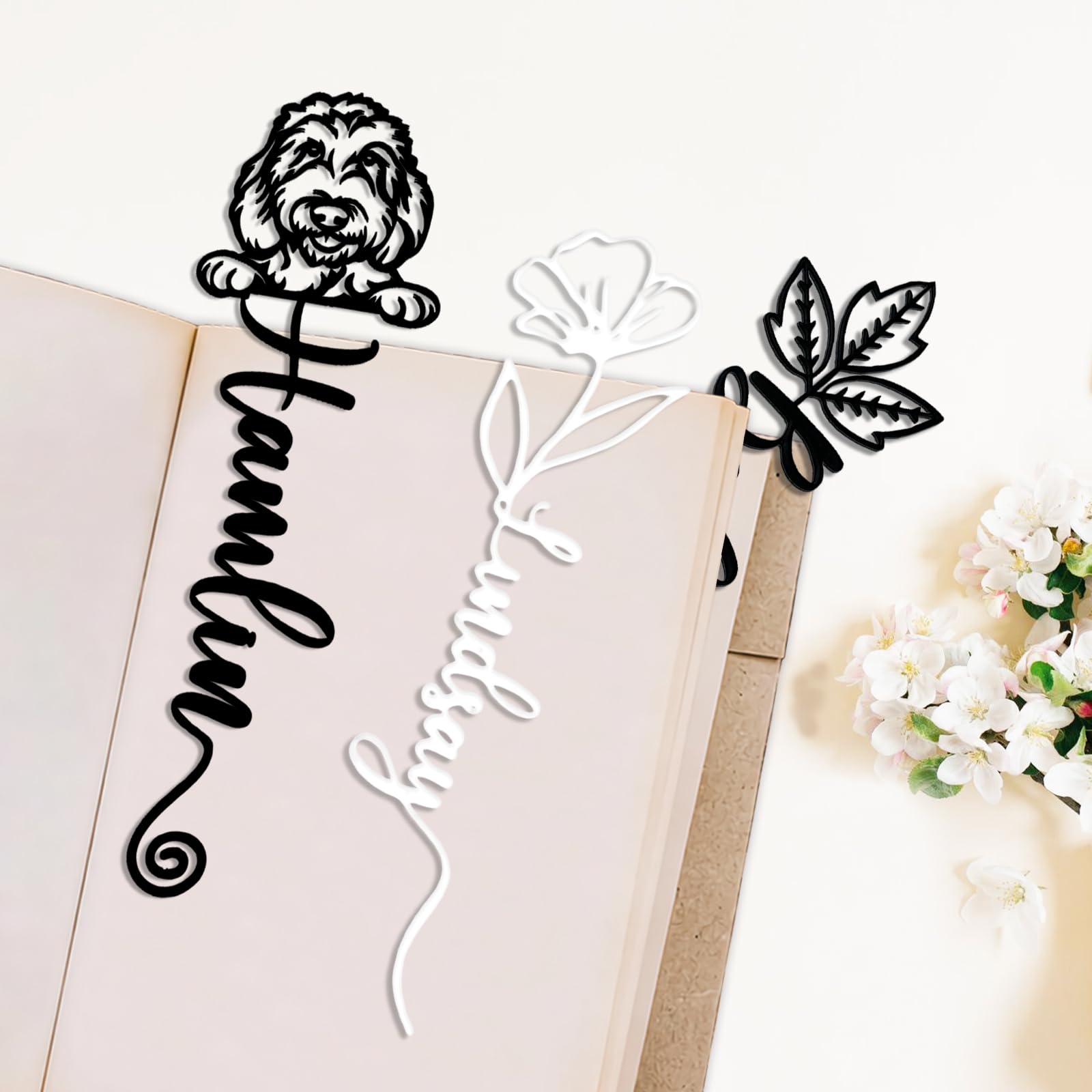 Amazon.com: Custom Bookmarks Personalized Metal Bookmarks with Names ...